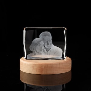 3D Crystal Photo, Custom 3D Crystal Photo Cube, Custom Photo Gift ...