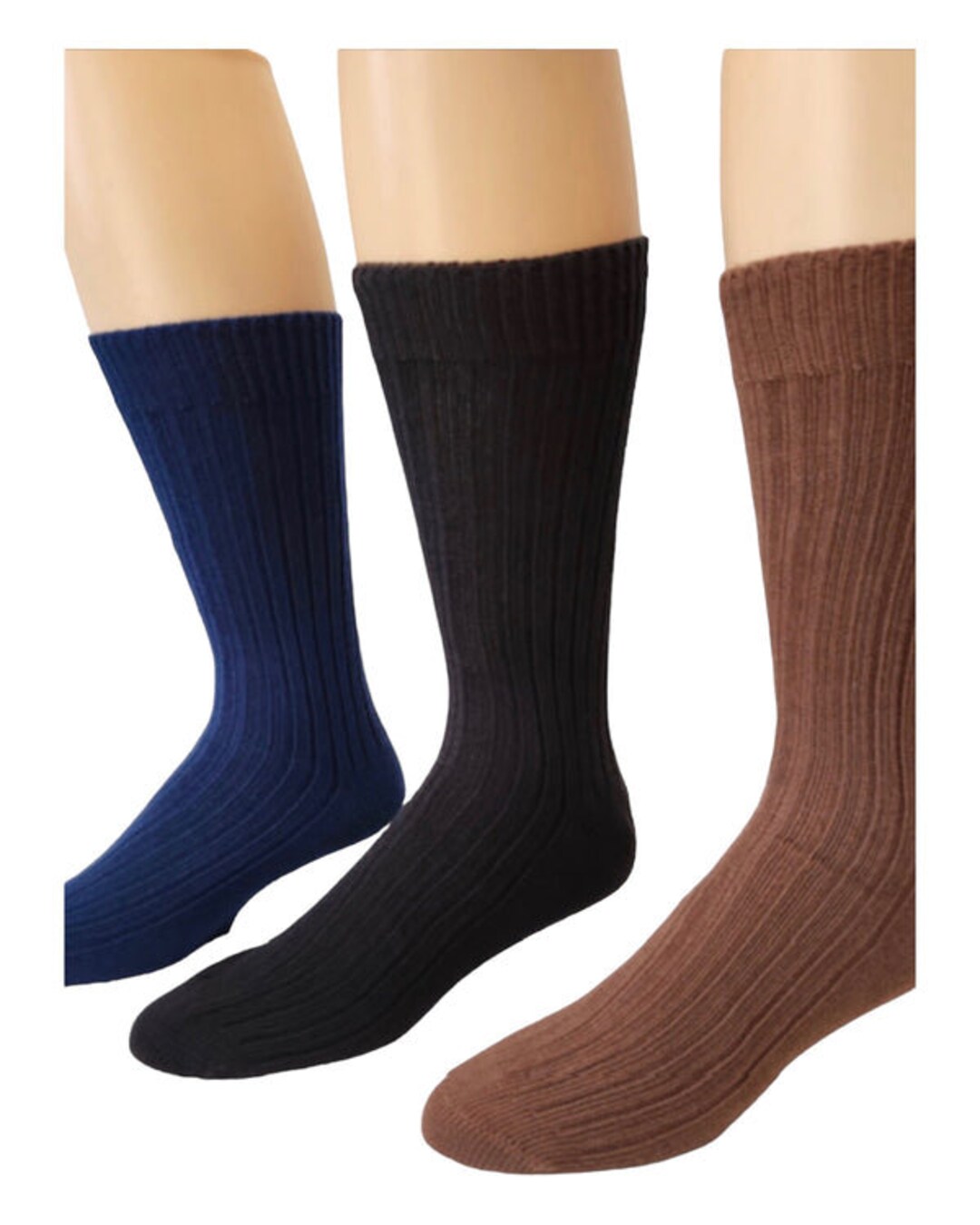 Sierra Socks Organic Cotton Solid Color Crew Socks Trending Dress Socks ...