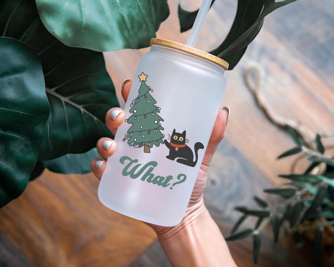 Secret Santa Gift, Christmas Cat Coffee Mug, Hot Chocolate Mug, Funny ...