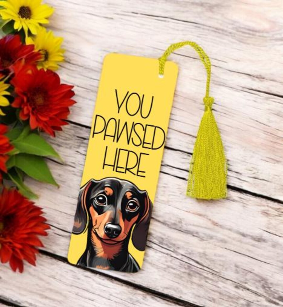 Dachshund Bookmark, Sausage Dog Gift, Doxie Bookmark, Dachshund Lover ...