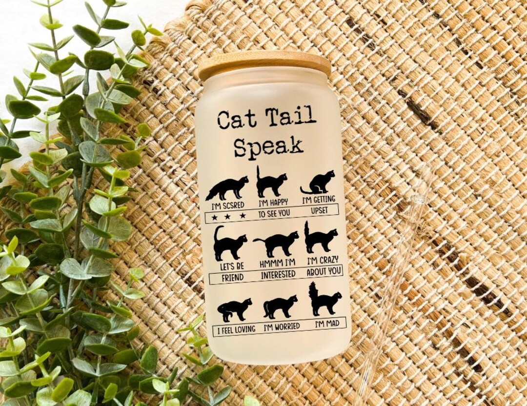 Funny Cats, Cat Tail Speak, Gift for Cat Lover, Funny Cat Mug, Funny ...