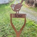 Personalised Garden Robin on Spade Handle, Mothers Day Gift Idea, Mum ...