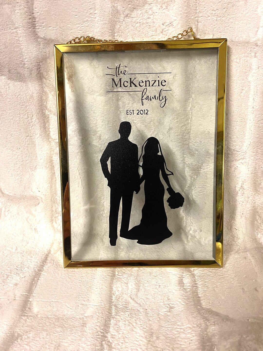 Gift for the Bride and Groom, Custom Made Mr and Mrs Frame, Unique ...