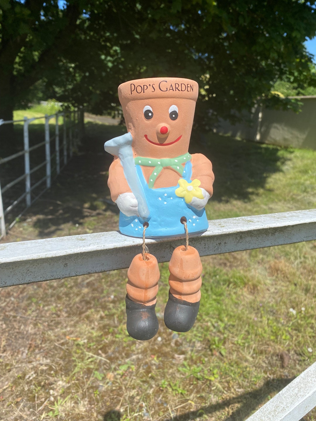Personalized Plant Pot Person: Dad's Garden Decor Gift - Etsy