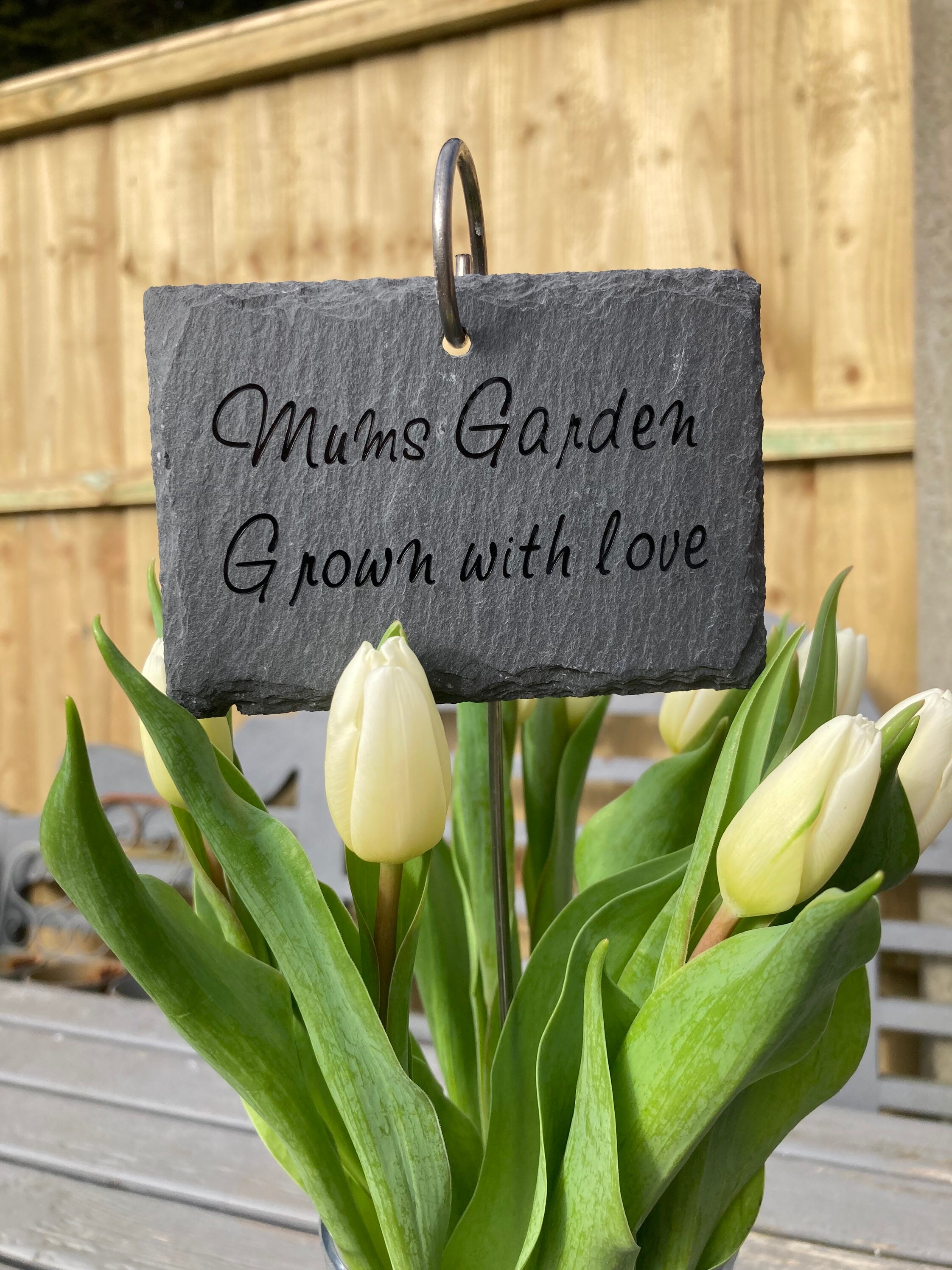 Mums Garden Sign Mums Garden Grown With Love plaque Mothers | Etsy
