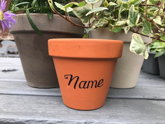 Personalised Plant Pot Personalised Garden Giftunique - Etsy