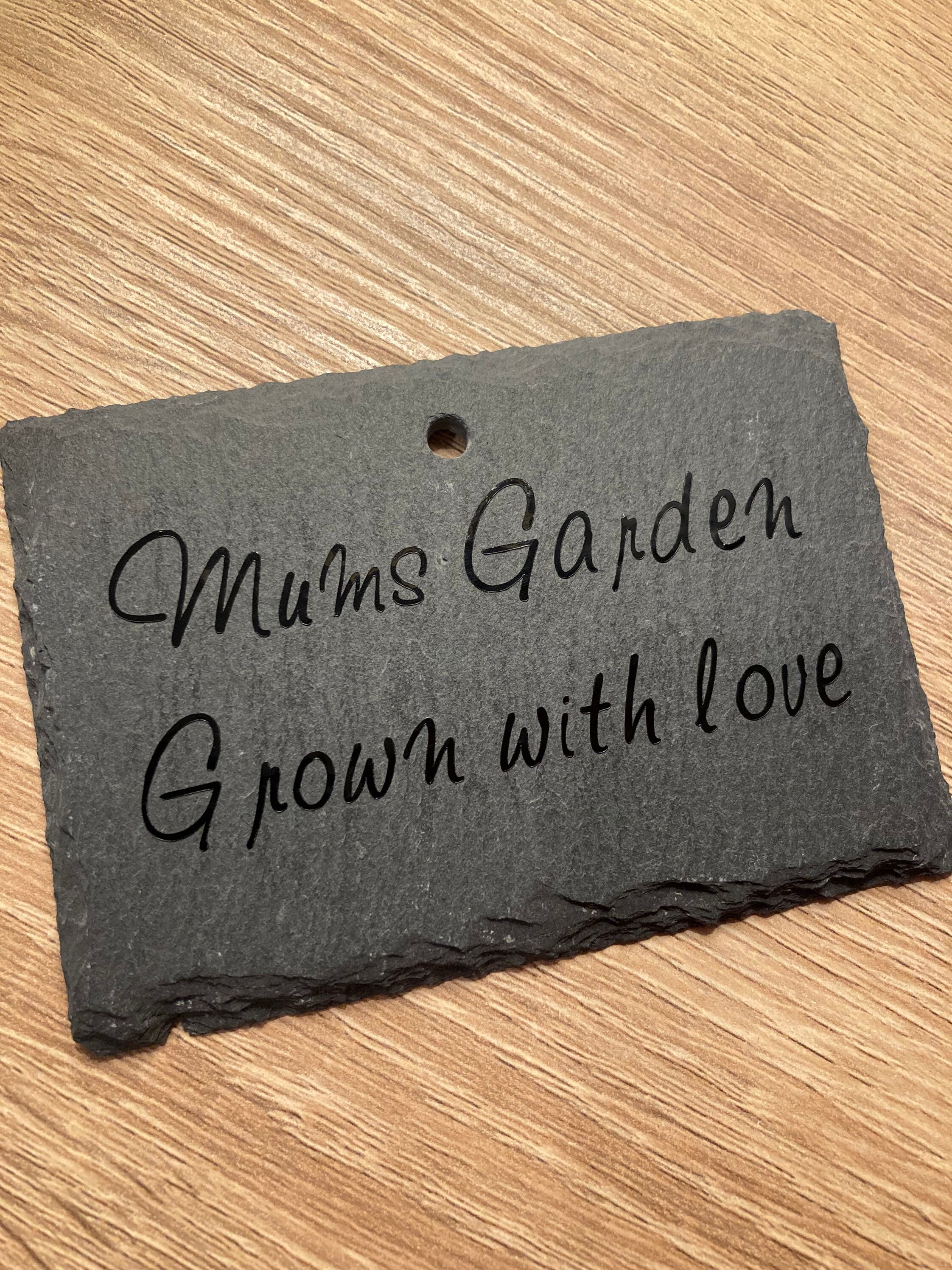 Mums Garden Sign Mums Garden Grown With Love plaque Mothers | Etsy