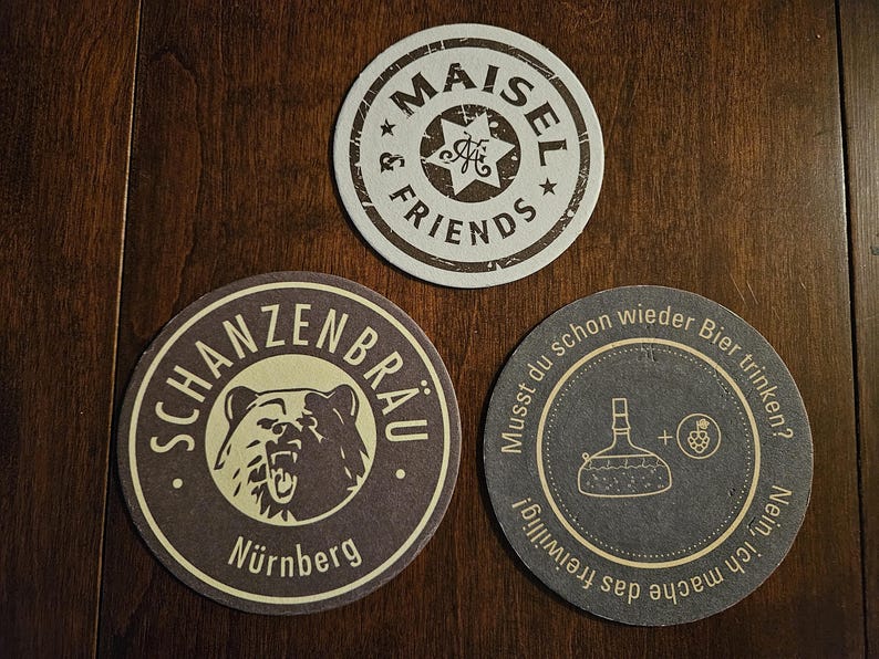 20 Classic and Authentic German Beer Coasters - Etsy