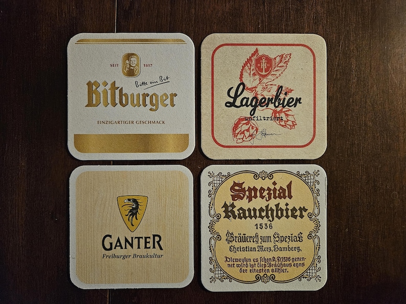 20 Classic and Authentic German Beer Coasters - Etsy