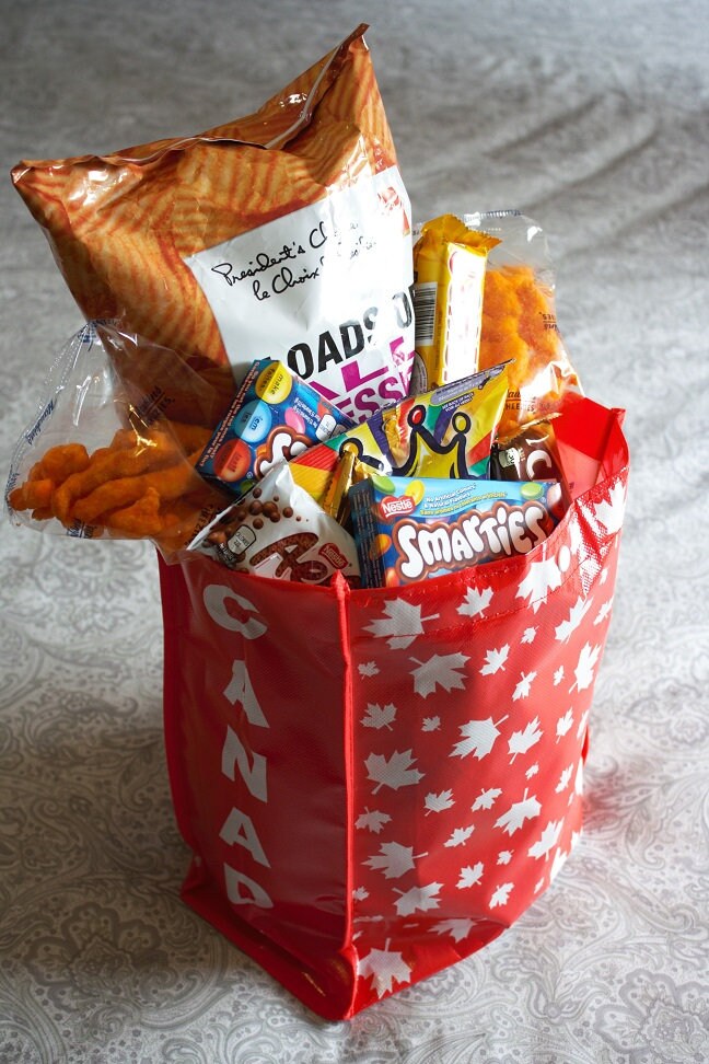Canada in a Bag Canadian Treat Box Canadian Treats Canadian - Etsy