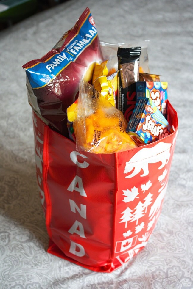 Canada in a Bag, Canadian Treat Box, Canadian Treats, Canadian Snacks ...