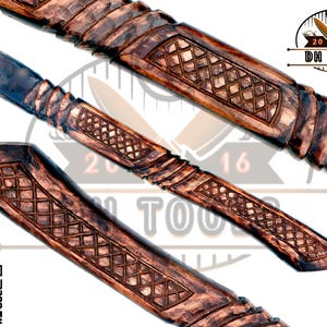 Handmade Style Camping/hunting Axe Handle With Carved and Viking Symbol ...