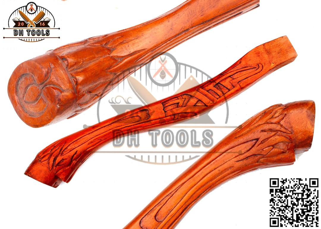 Hand Carved Viking Axe Handle Blank: Walnut Wood, Camping Hunting - Etsy