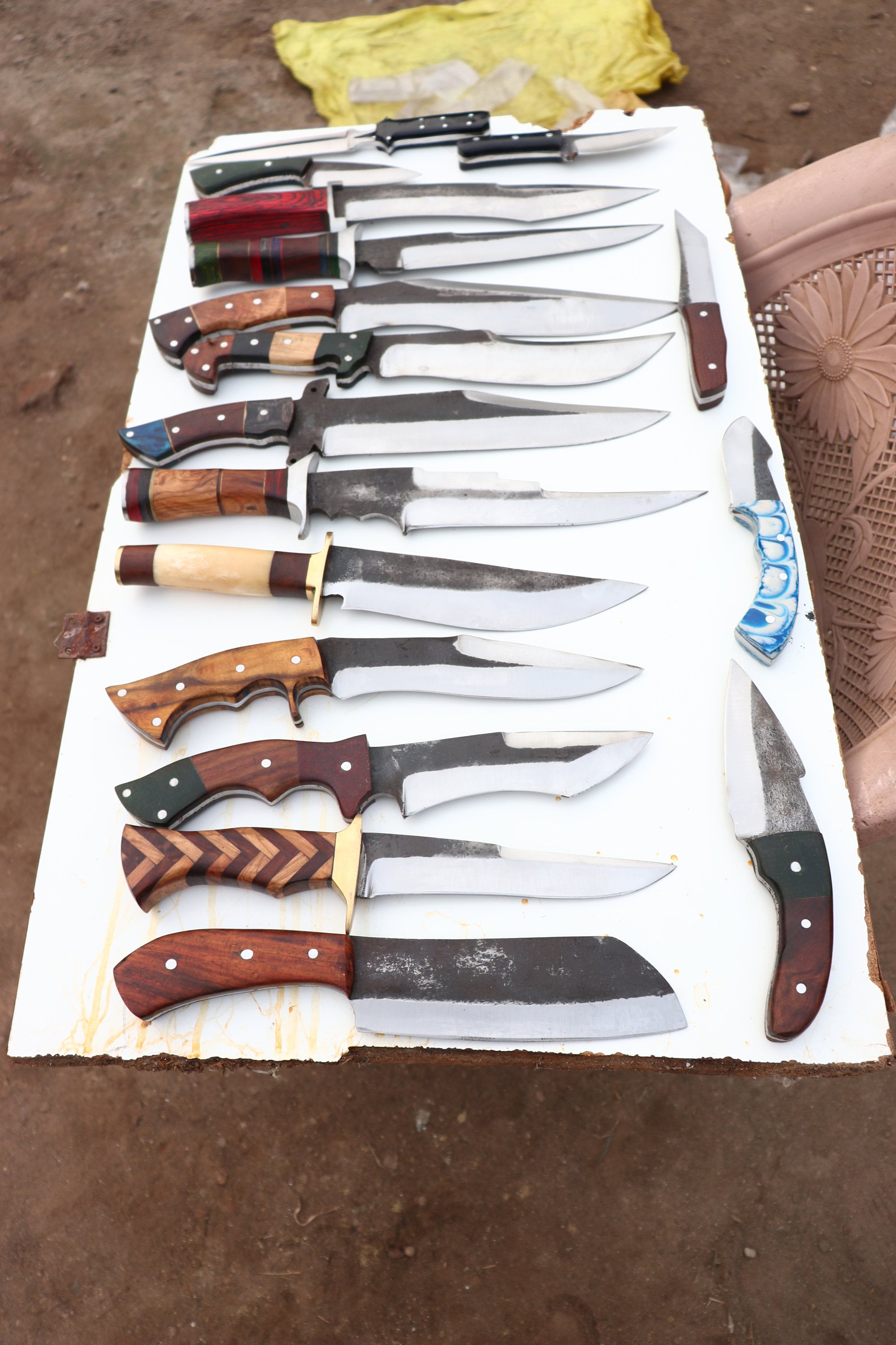 Hand Forged Chef's Knives Set- Chef Knife Set- Handmade Knives - High ...