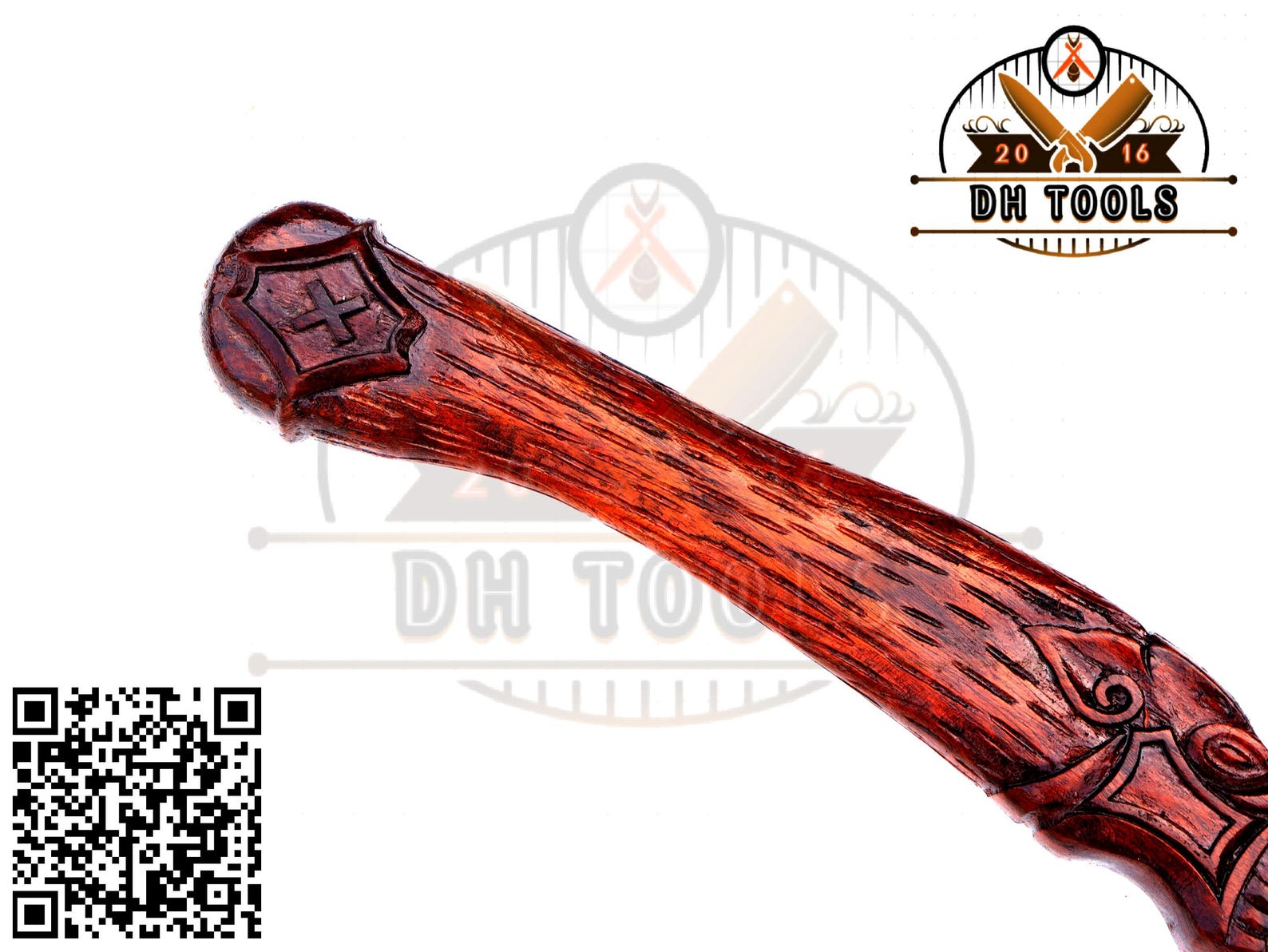Hand Carved Viking Axe Handle Blank: Walnut Wood, Camping Hunting Axe ...