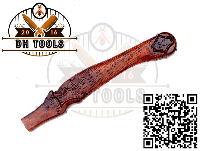 Hand Carved Viking Axe Handle Blank: Walnut Wood, Camping Hunting Axe ...