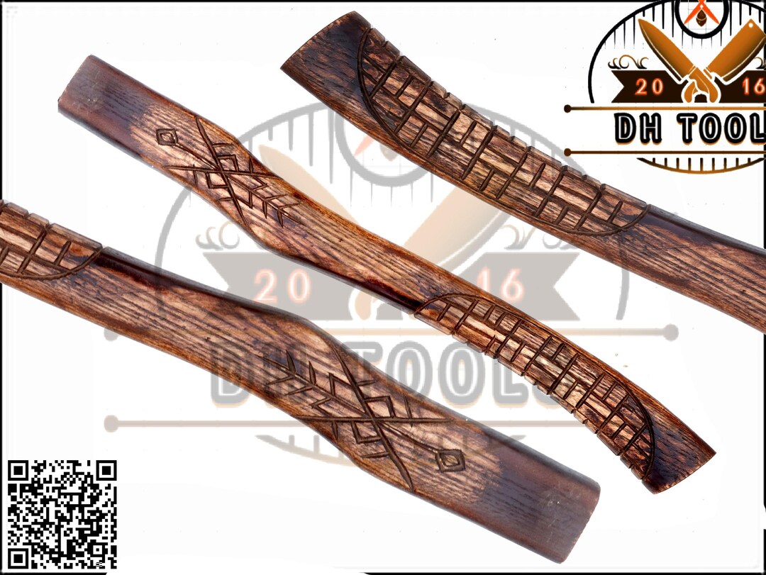 Hand Carved Viking Style Camping/hunting Axe Handle , Valhalla, Ragnar ...