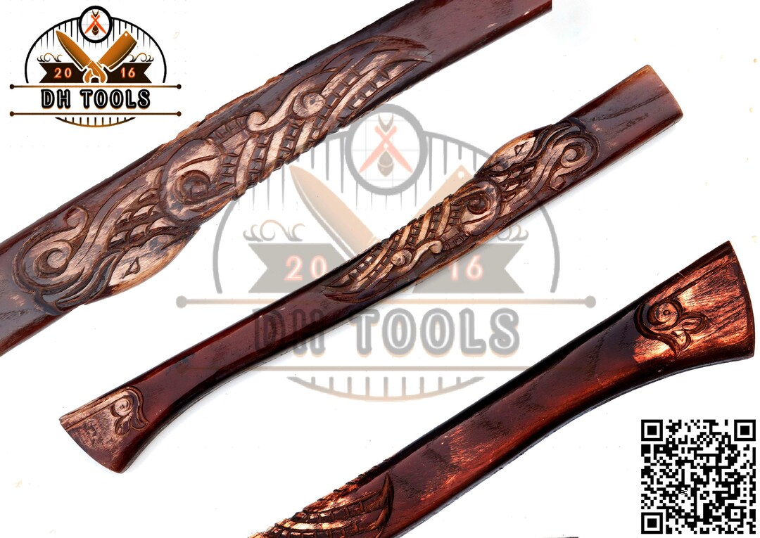 Hand Carved Viking Axe Handle Blank: Walnut, Oak, Hickory Wood - Etsy