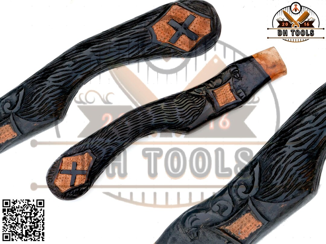 Hand Carved Viking Style Camping/hunting Axe Handle , Valhalla, Ragnar ...