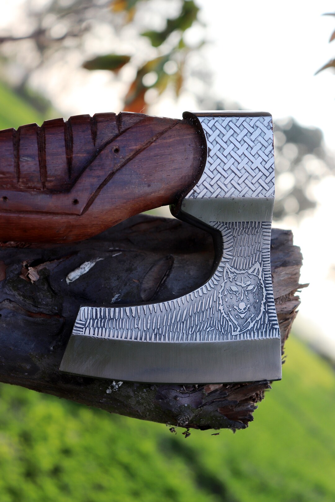 DH Tool-001 Hand Forged 5160 High Carbon Steel Axe With Rose - Etsy