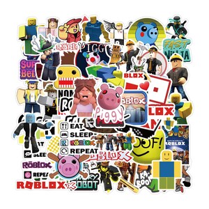 50pcs Graffiti Roblox Sticker Cartoon Pattern Stickers Skate | Etsy