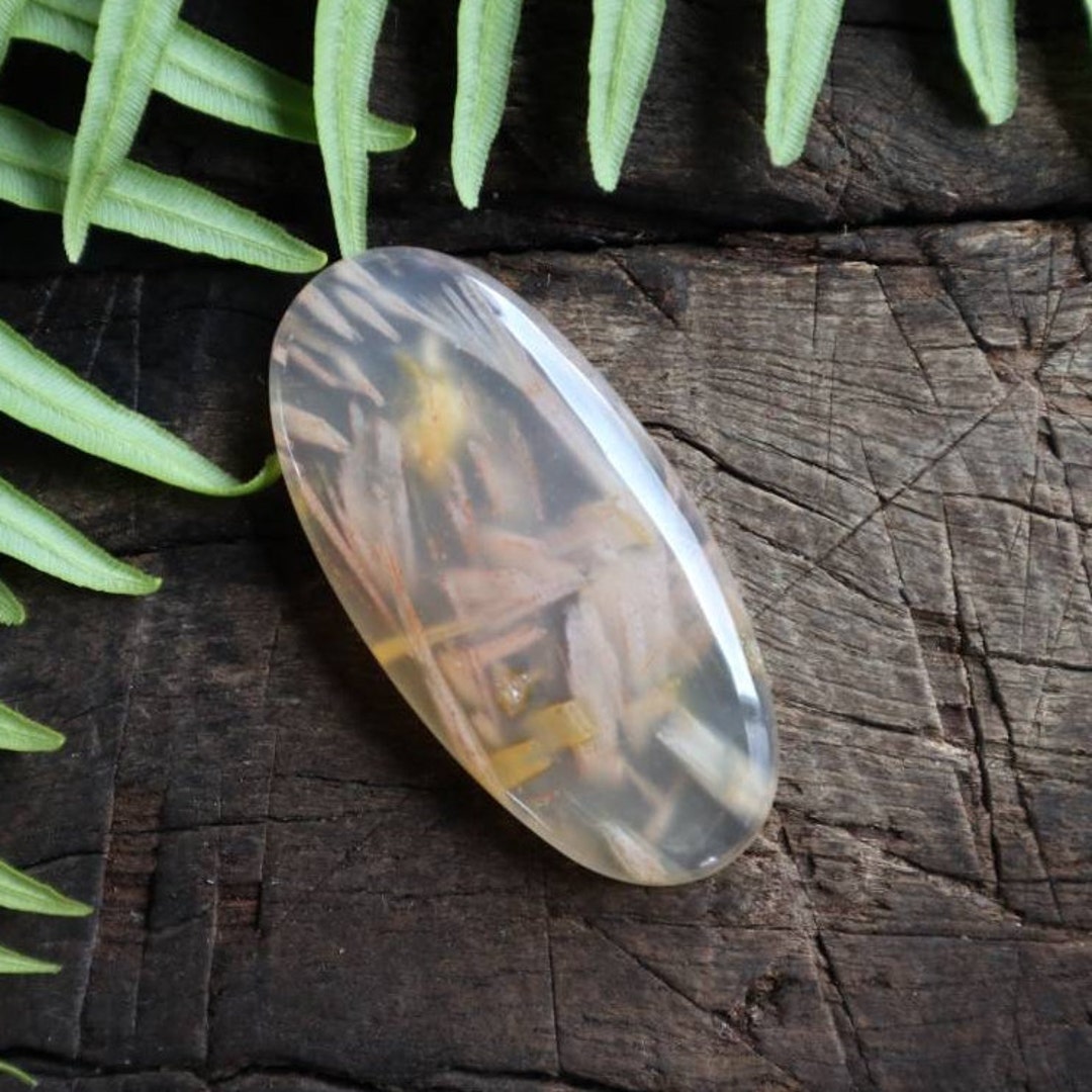 Natural Tube Agate Cabochon - Etsy