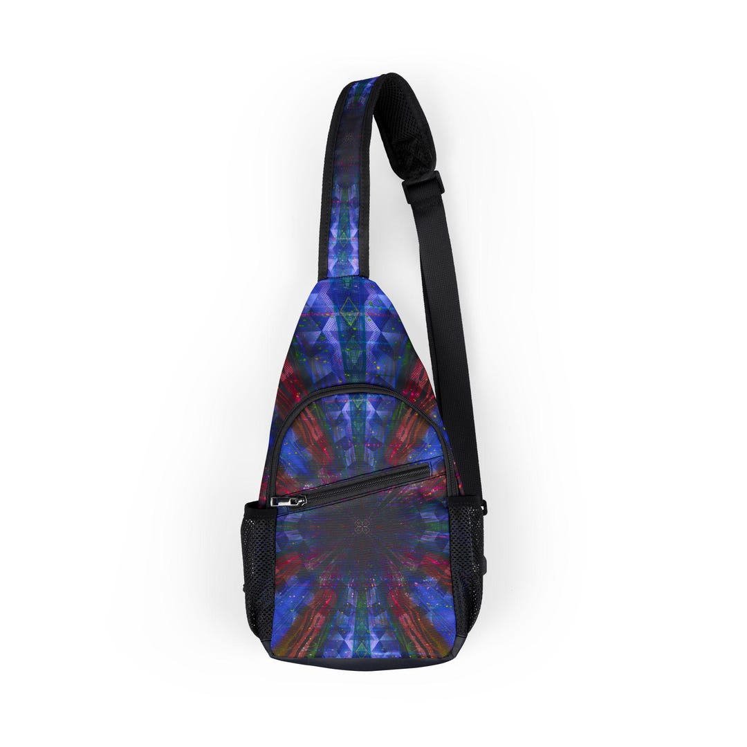 Blue Portal Chest Bag, Trippy Festival Crossbody Bag - Etsy
