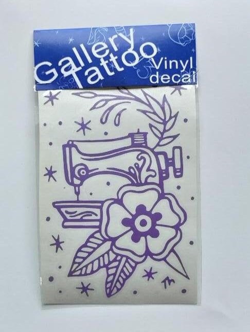 Traditional Tattoo Sewing Machine Decal Sticker - Etsy