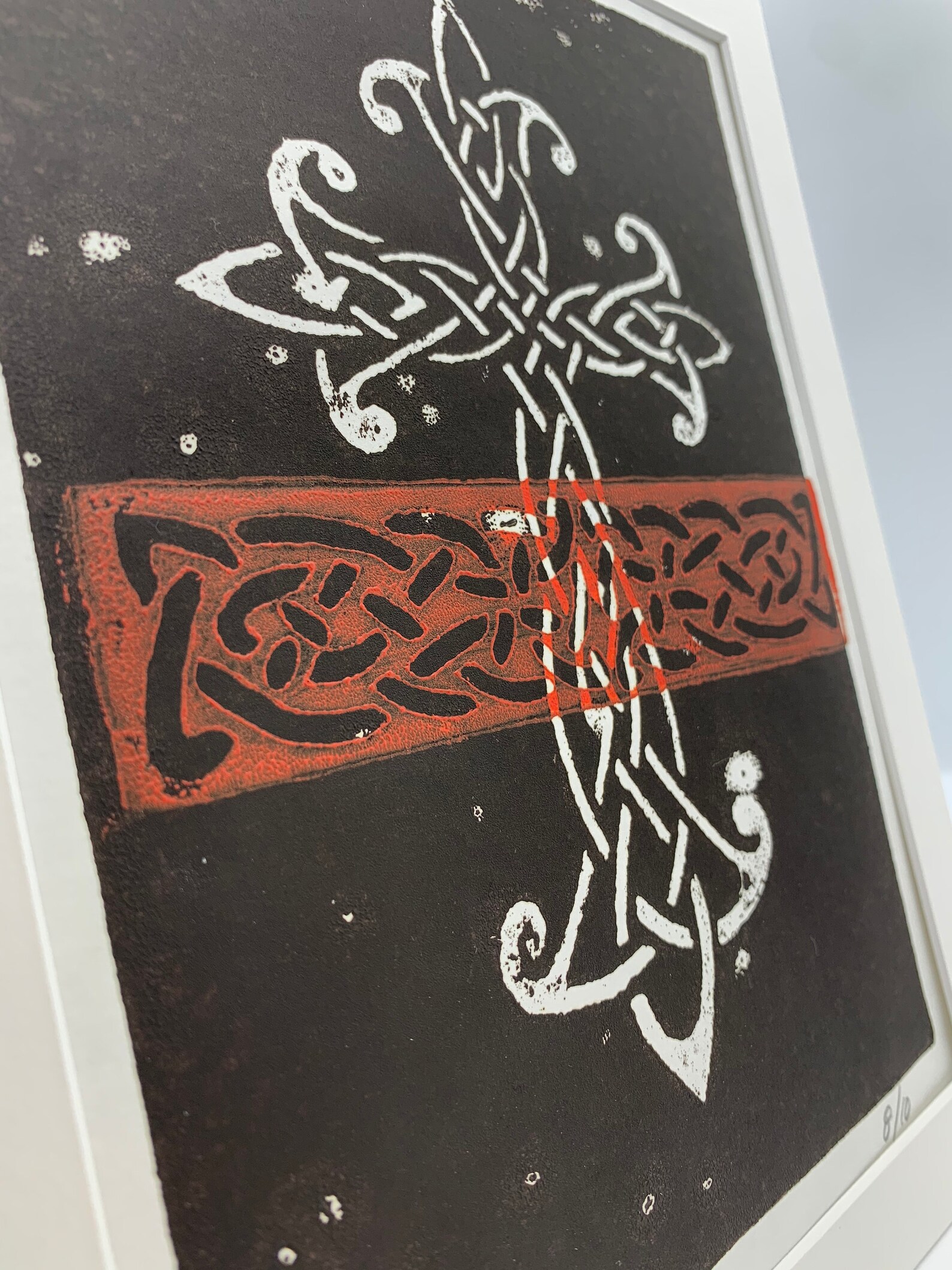 Celtic Cross Block Print | Etsy