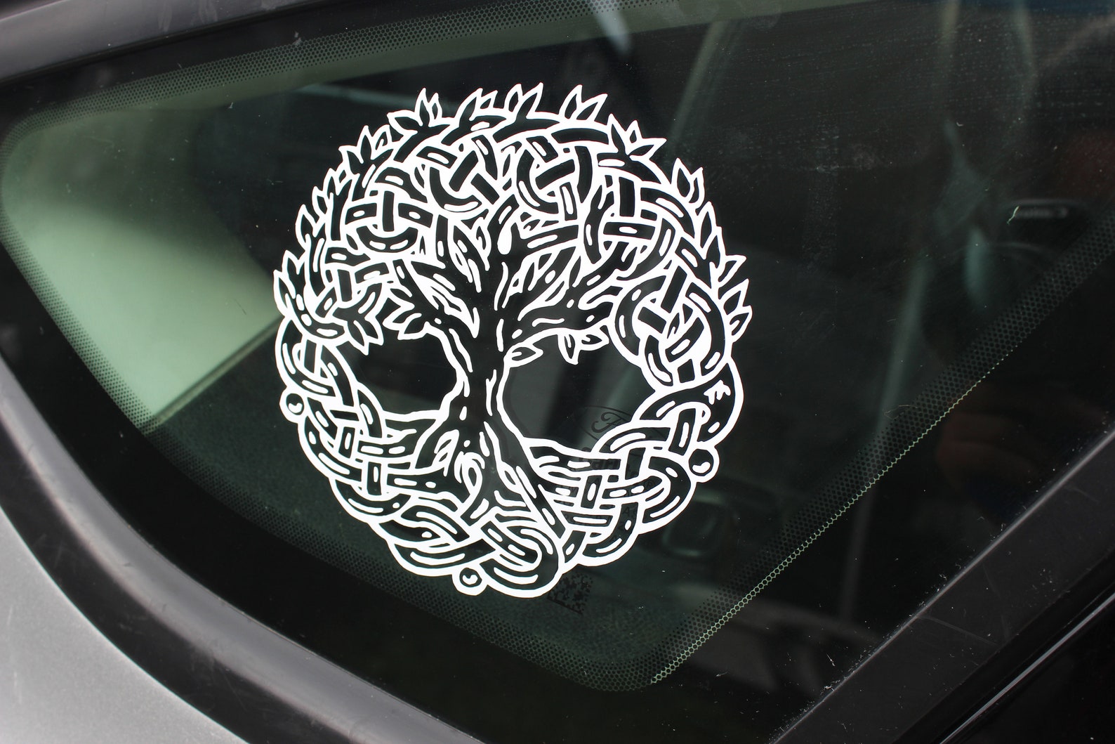 Tree of Life Cross Vinyl Decal 5x7 Tattoo Art for Laptops Vehicle Irish ...