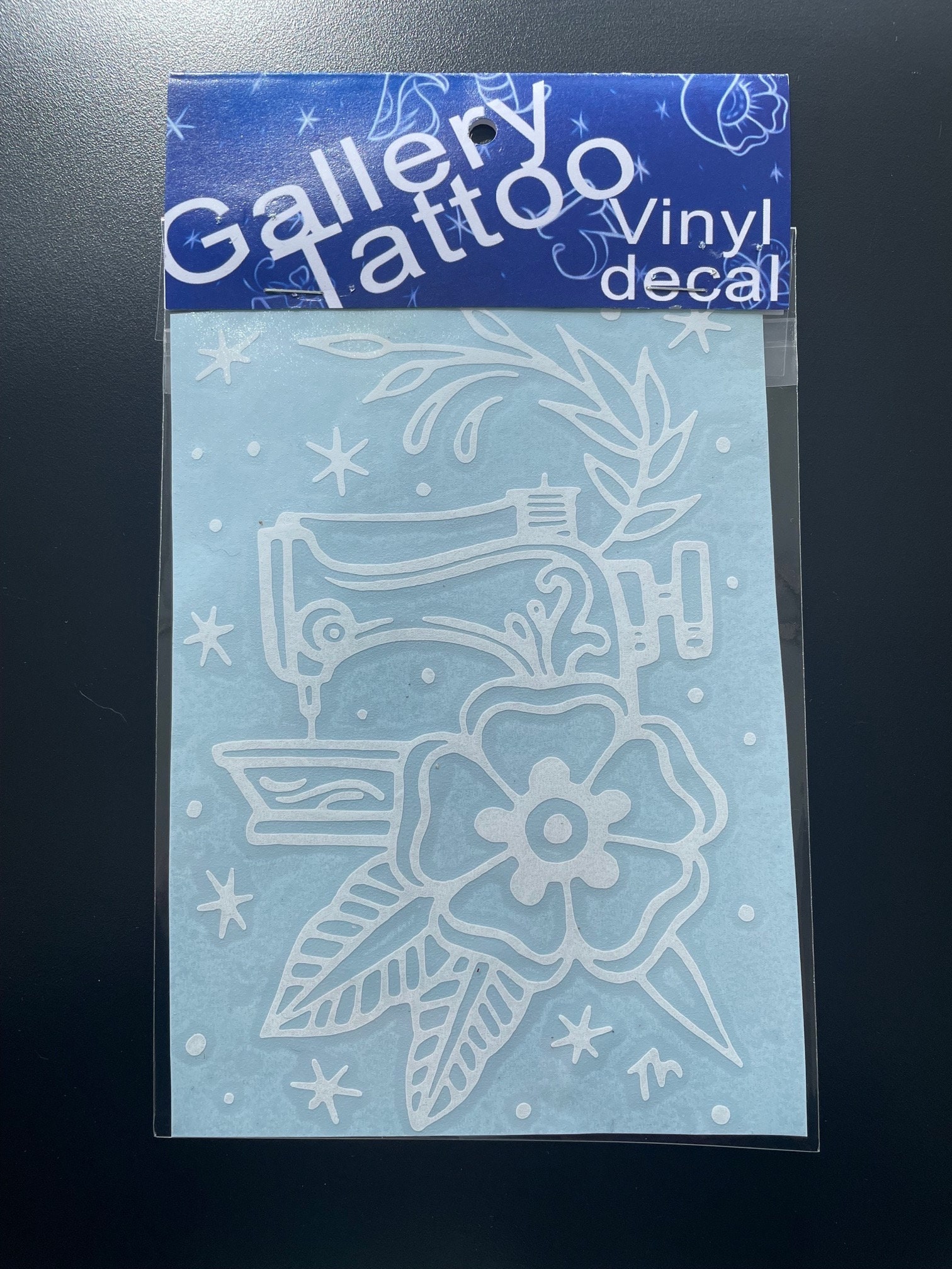Traditional Tattoo Sewing Machine Decal Sticker - Etsy