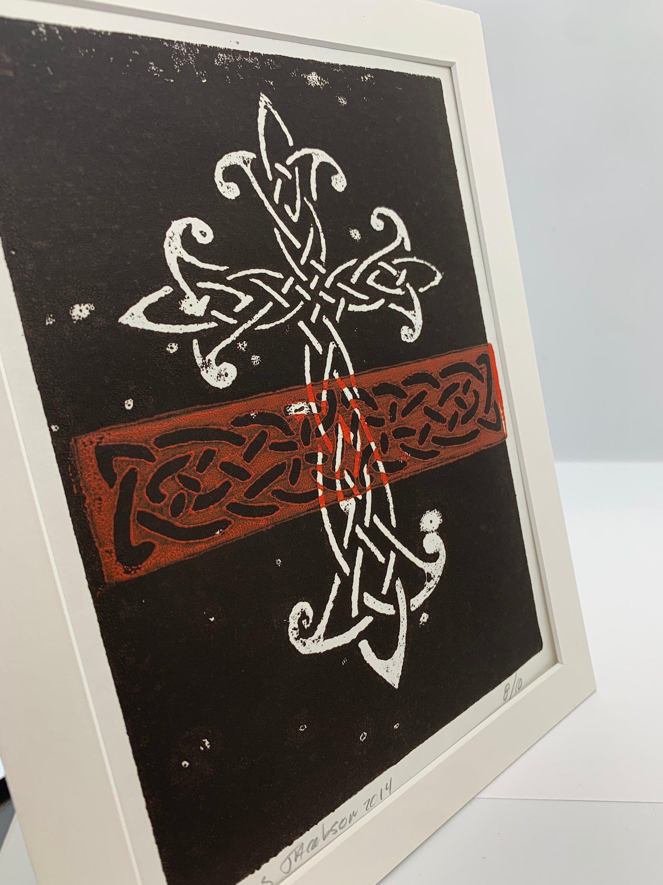 Celtic Cross Block Print - Etsy