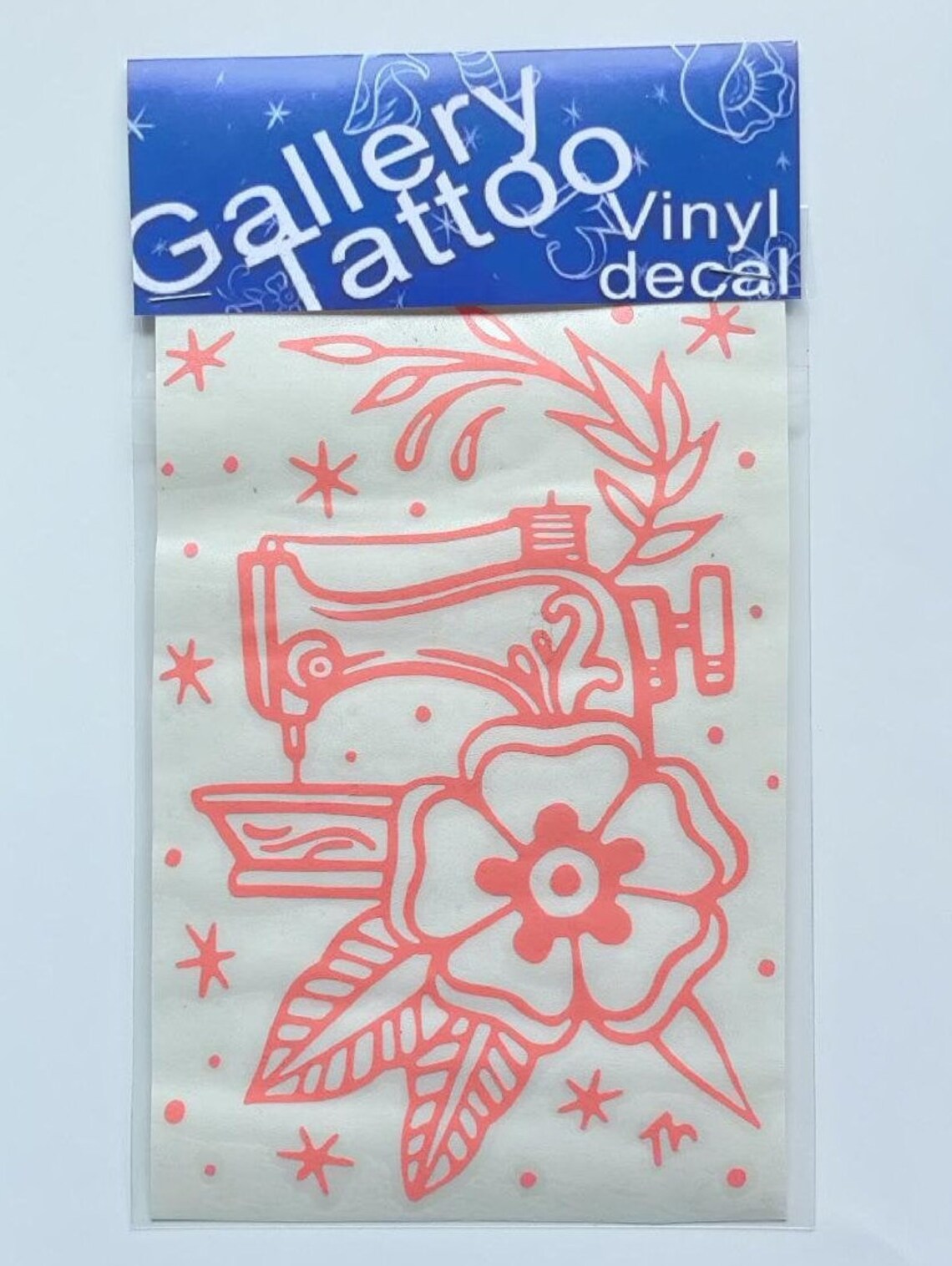 Traditional Tattoo Sewing Machine Decal Sticker - Etsy