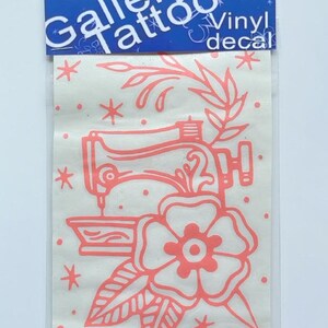 Traditional Tattoo Sewing Machine Decal Sticker - Etsy