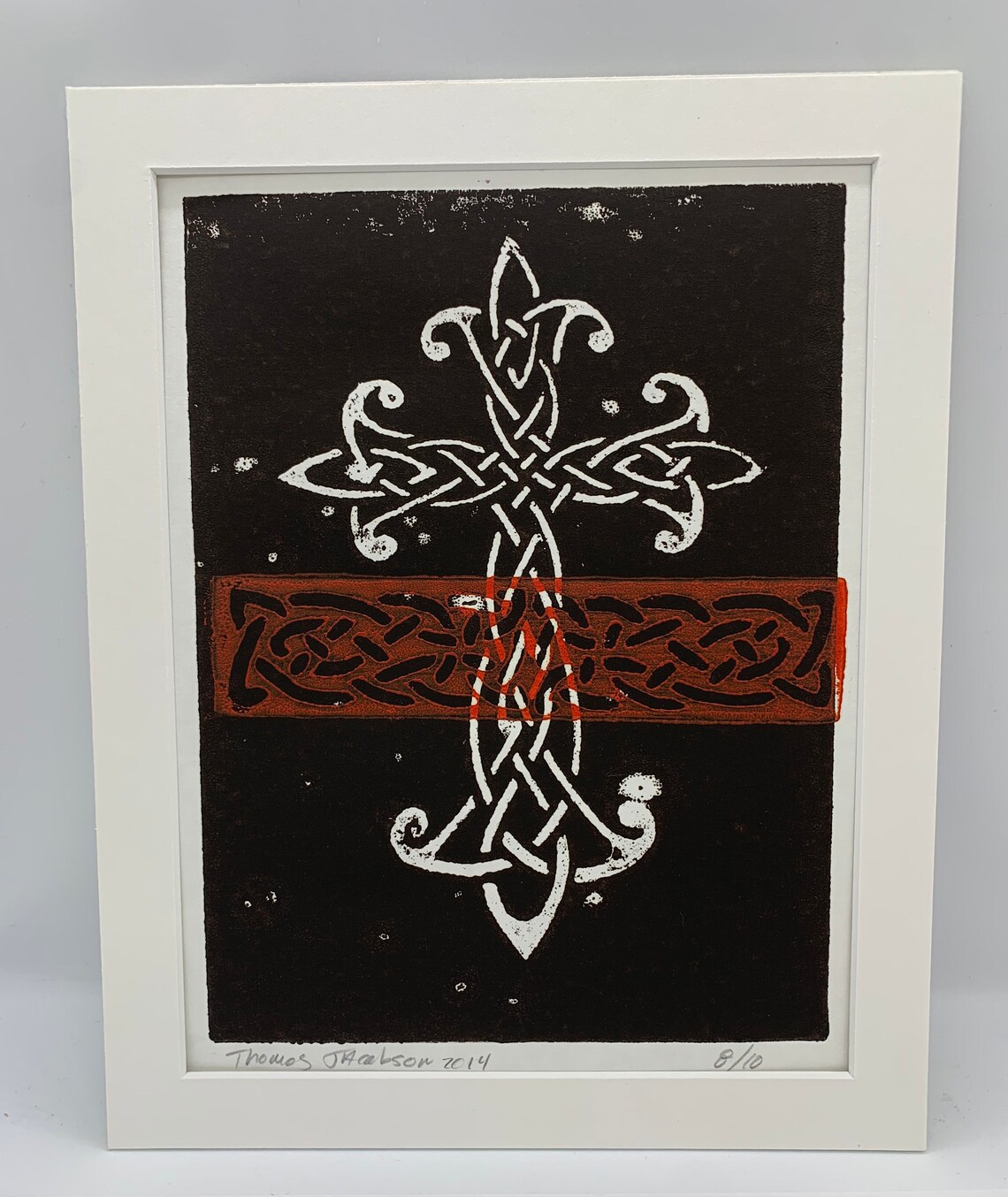 Celtic Cross Block Print - Etsy