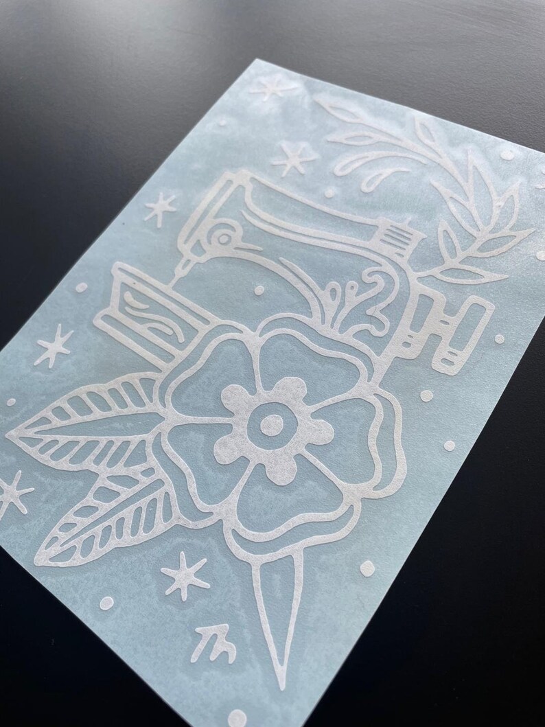 Traditional Tattoo Sewing Machine Decal Sticker - Etsy
