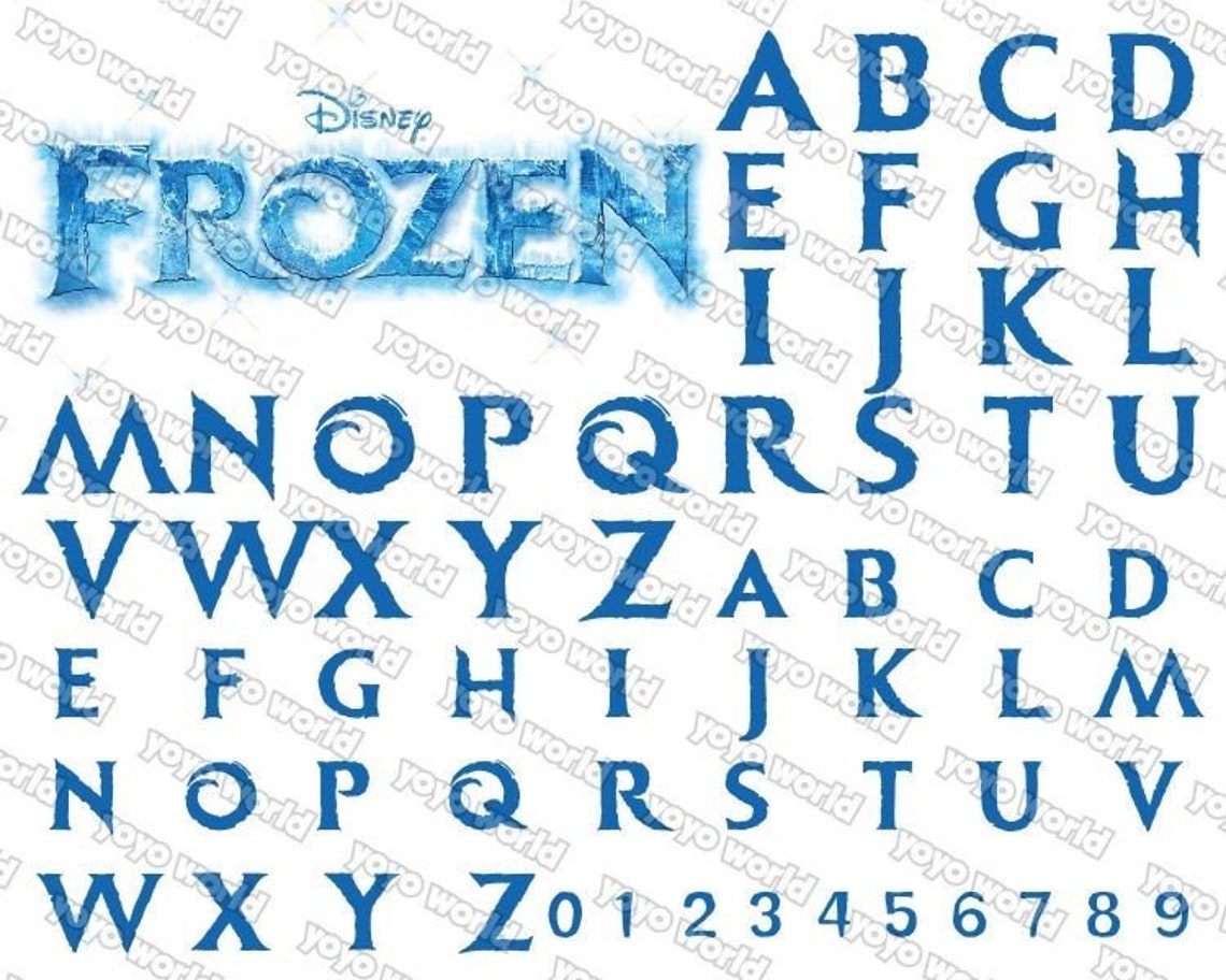 Frozen Font Frozen 2 Font Frozen Svg Frozen Font Svg - Etsy