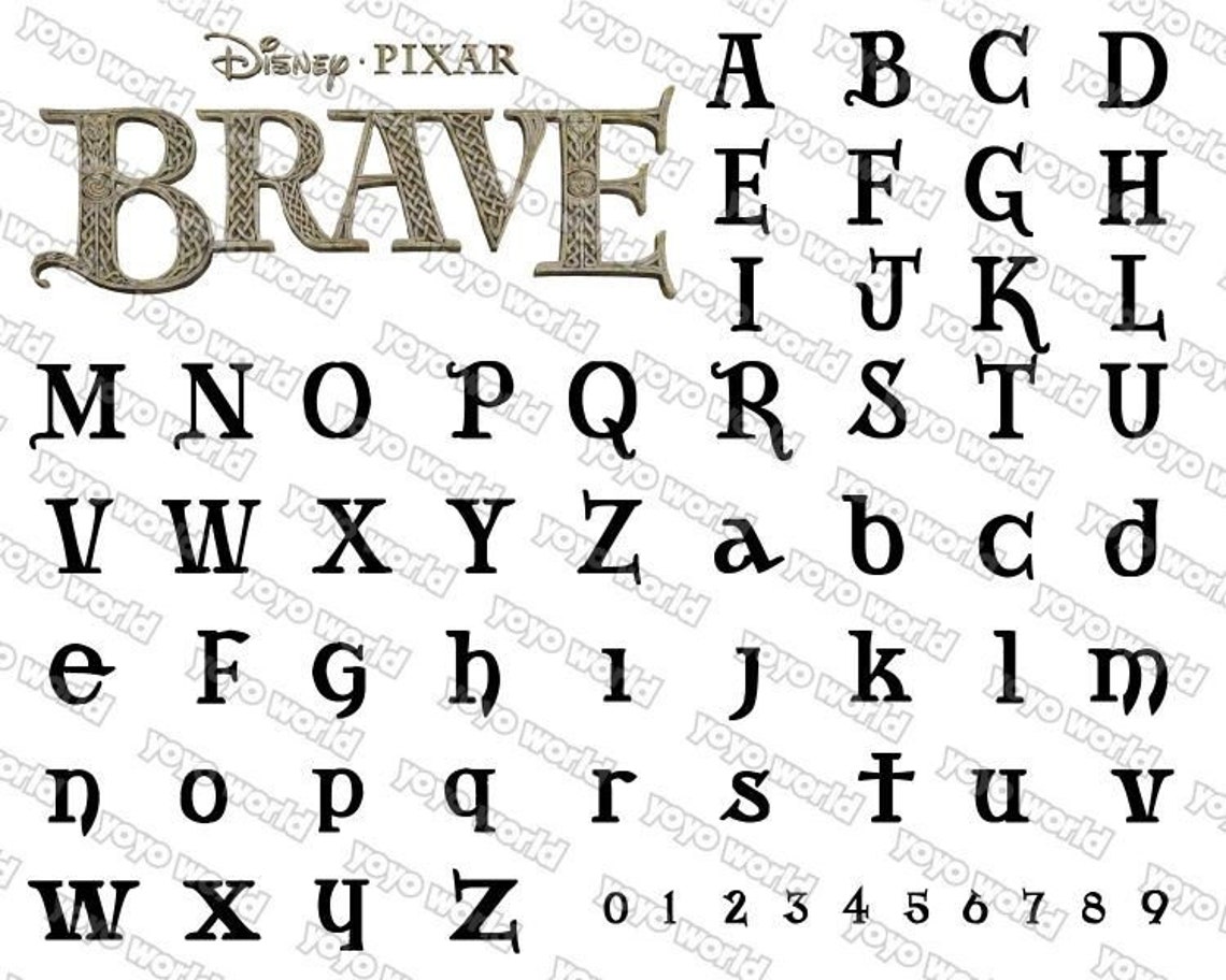 Brave Font Brave Svg Brave Font Svg Brave Font Cricut | Etsy