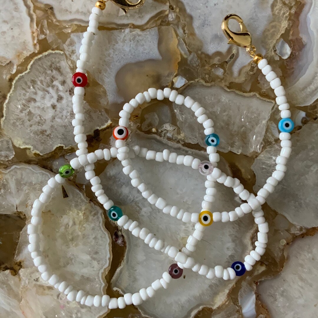 MINI PROTECTION EYES Gold- Plated Glass Beaded Chain for Sunglasses ...