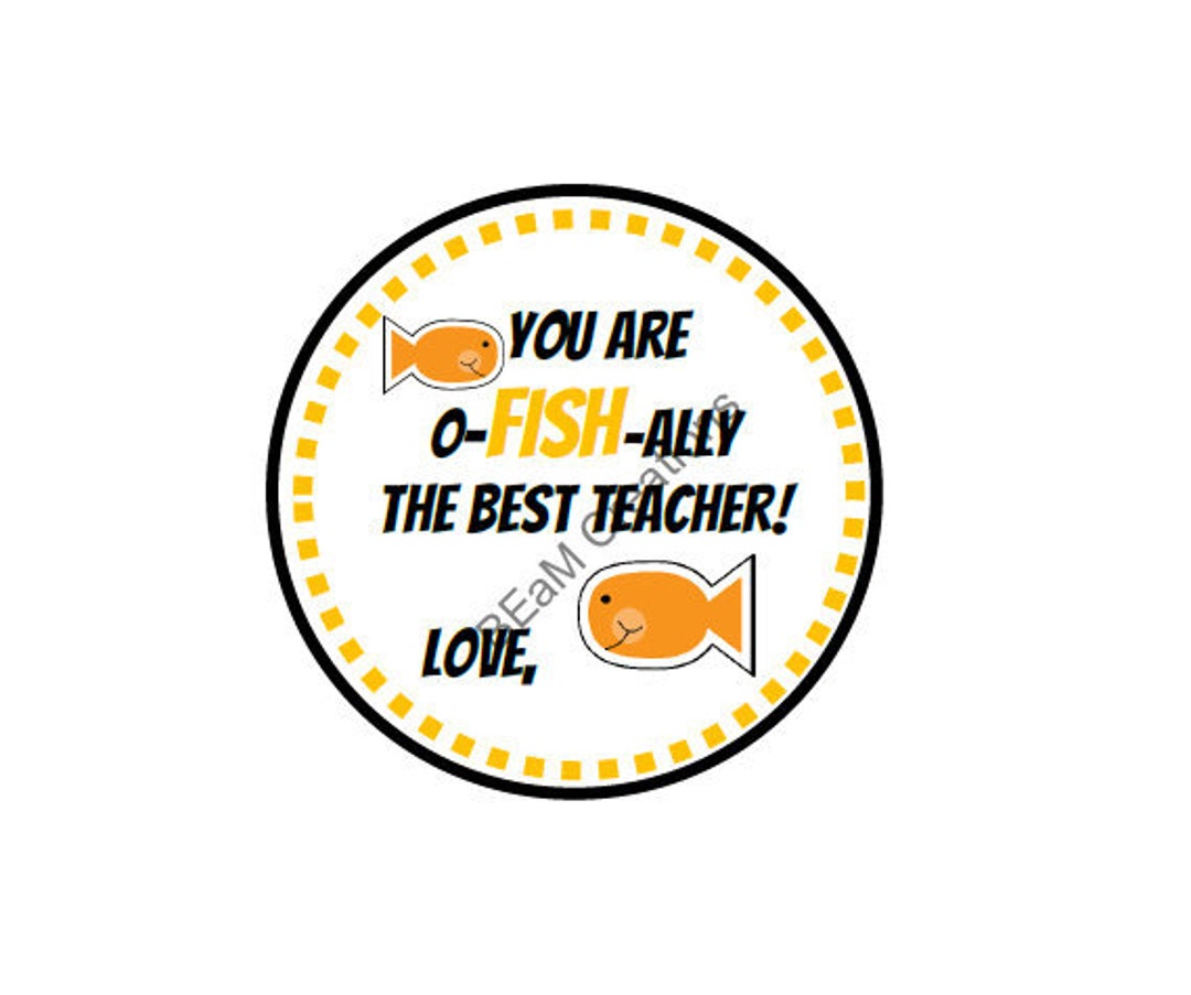 You Are O-fish-ally the Best Teacher! - Etsy