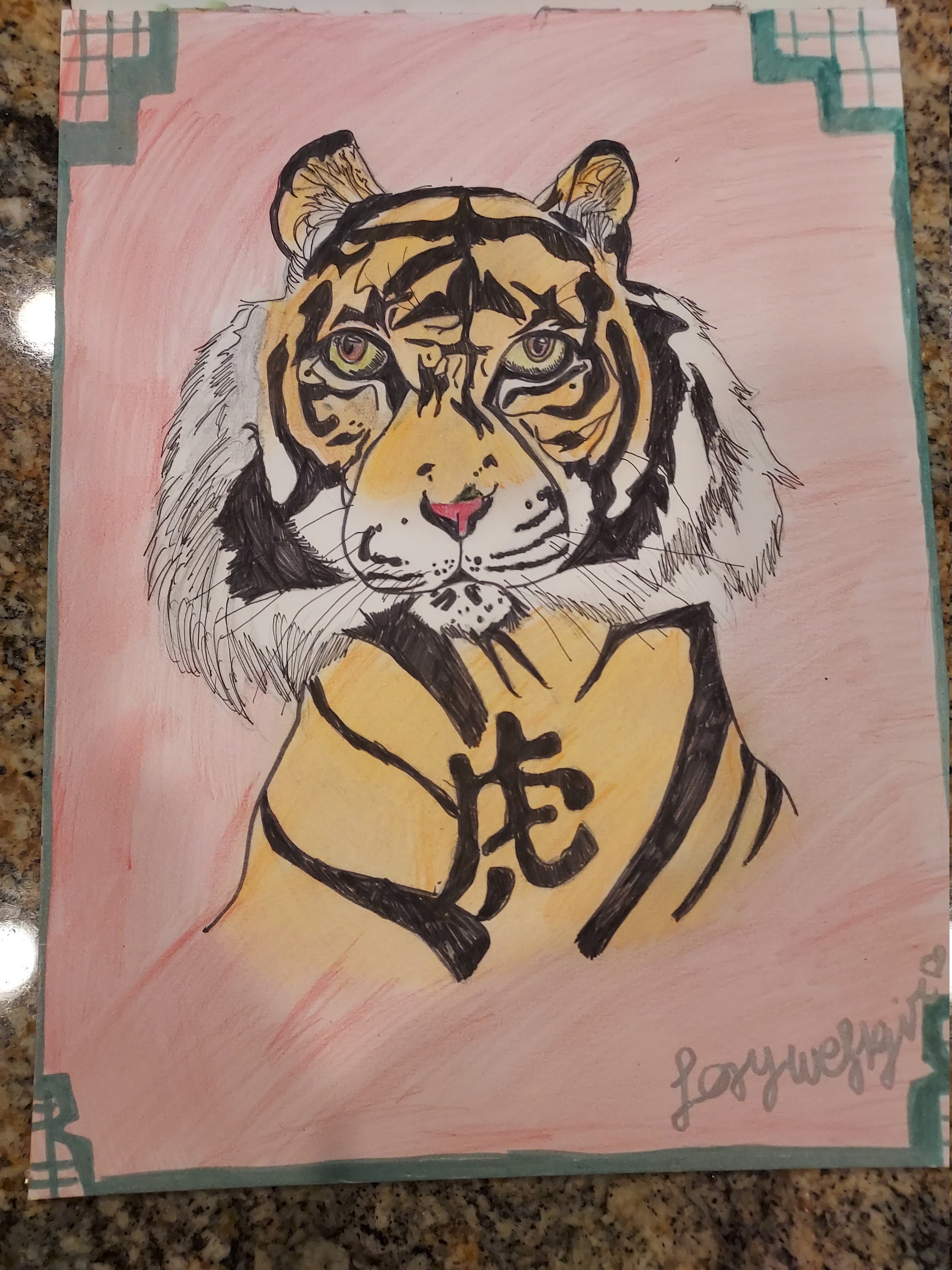 Sharpie Drawings Of Tigers