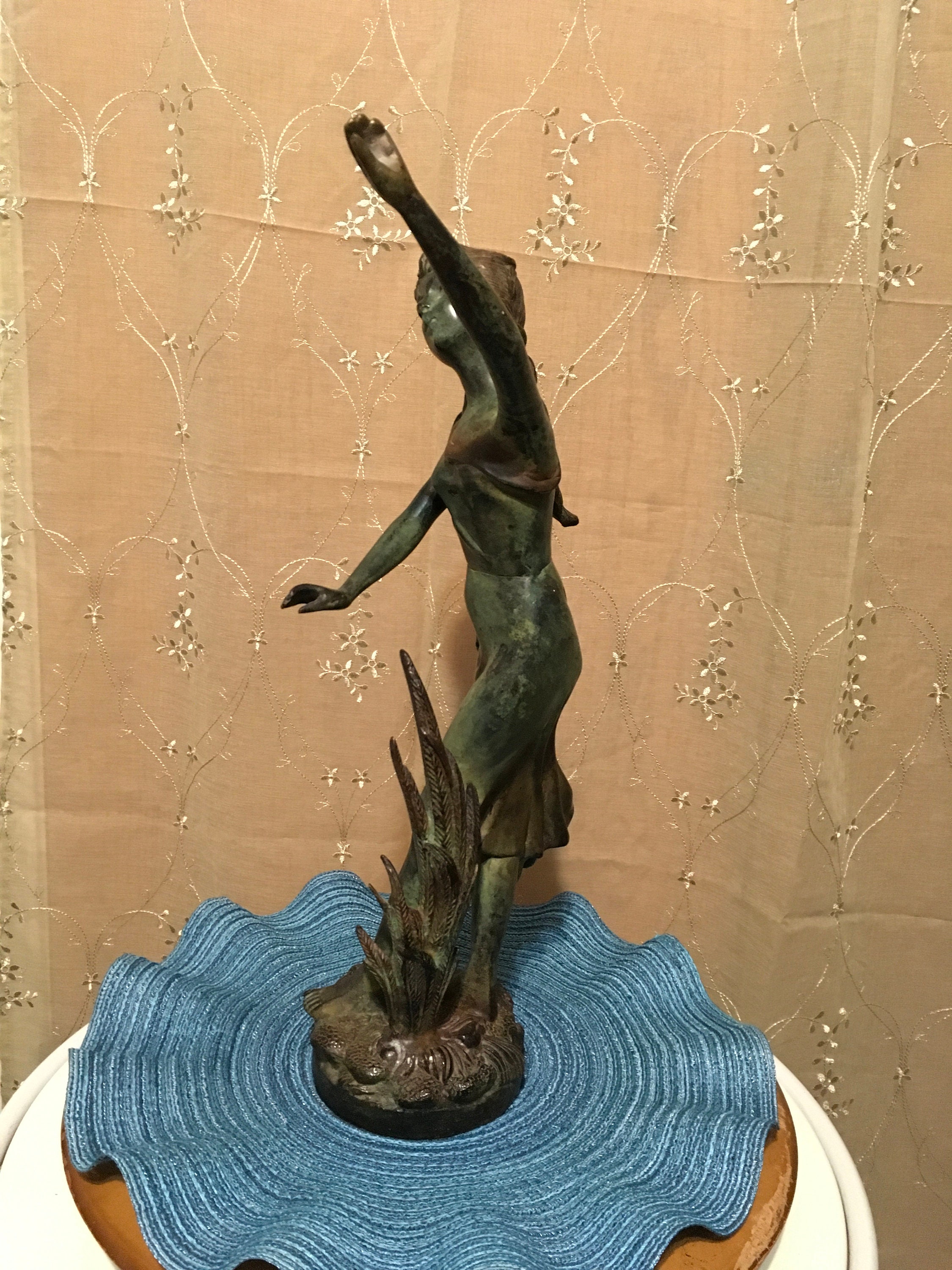 Bronze Sea Nymph (nereid) Sculpture - Etsy