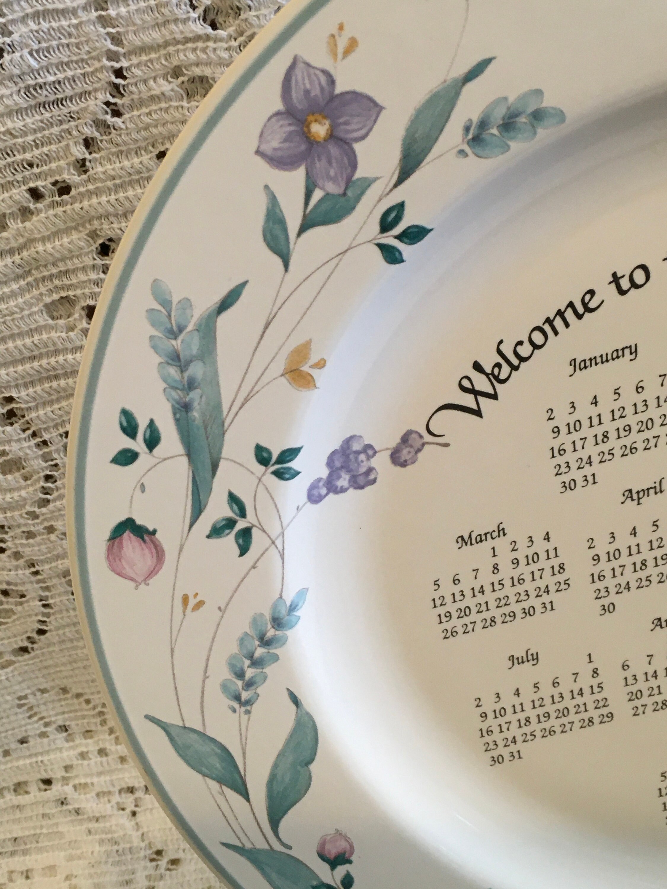 Pfaltzgraff Calendar Plate for the Year 2000 - Etsy