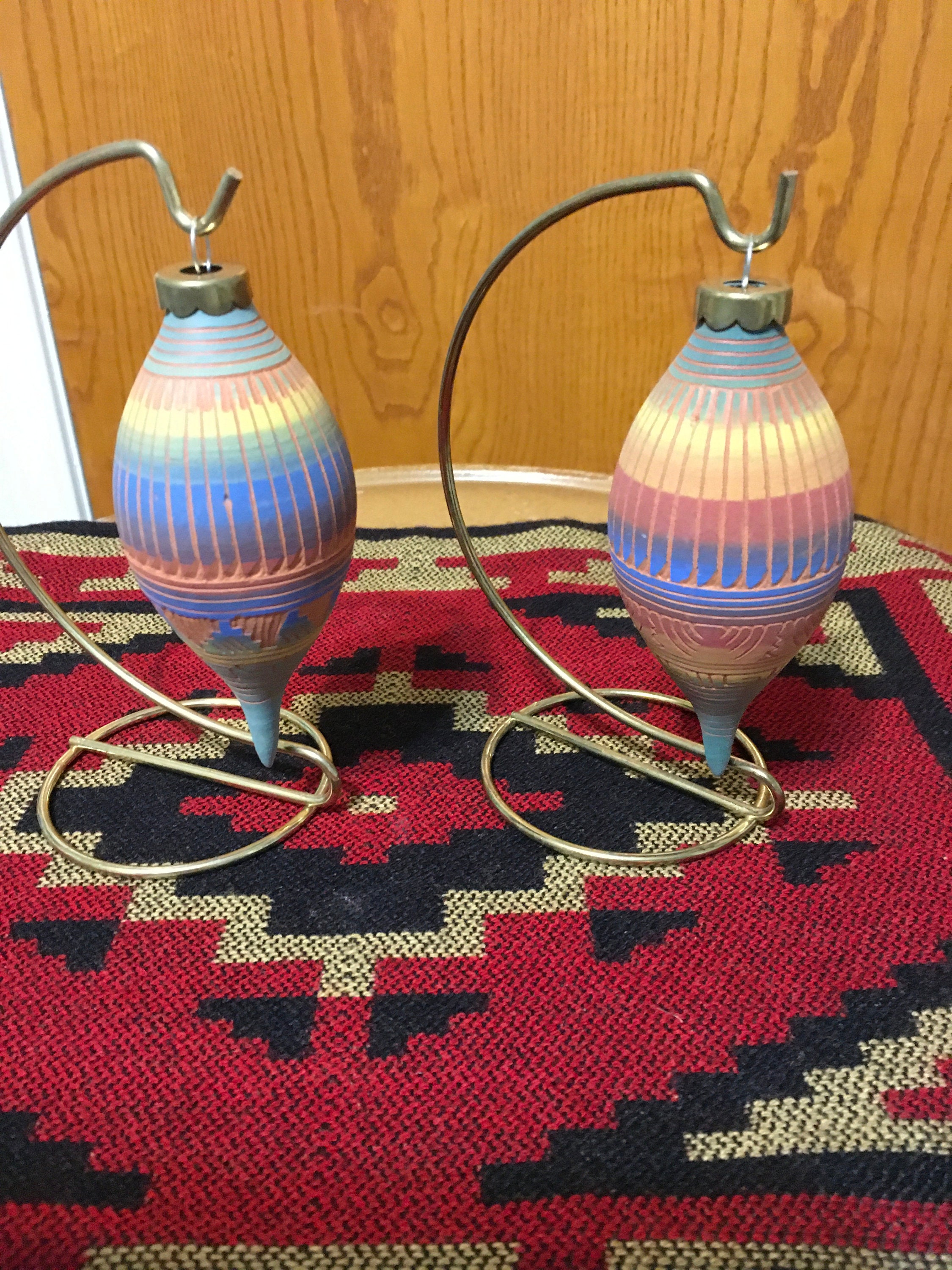 Native American Cone-shaped Clay Display Ornaments - Etsy