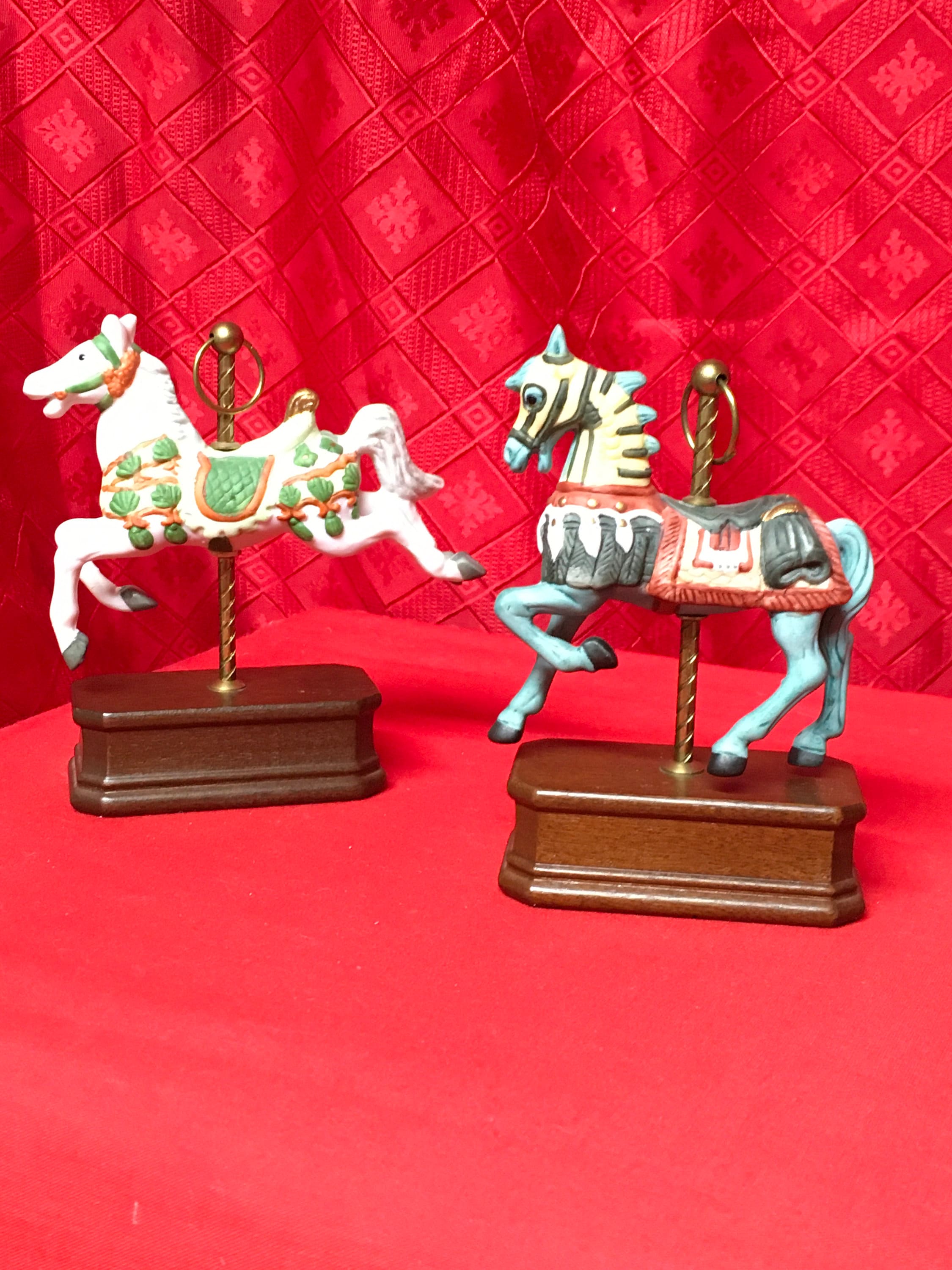 Simson Giftware Corp, Pair of Vintage Carousel Horses - Etsy