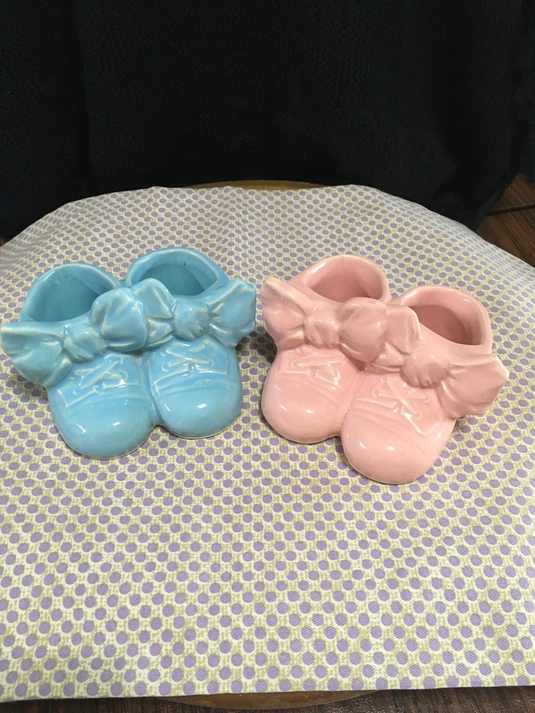 Mccoy Vintage Baby Bootie Vases - Etsy