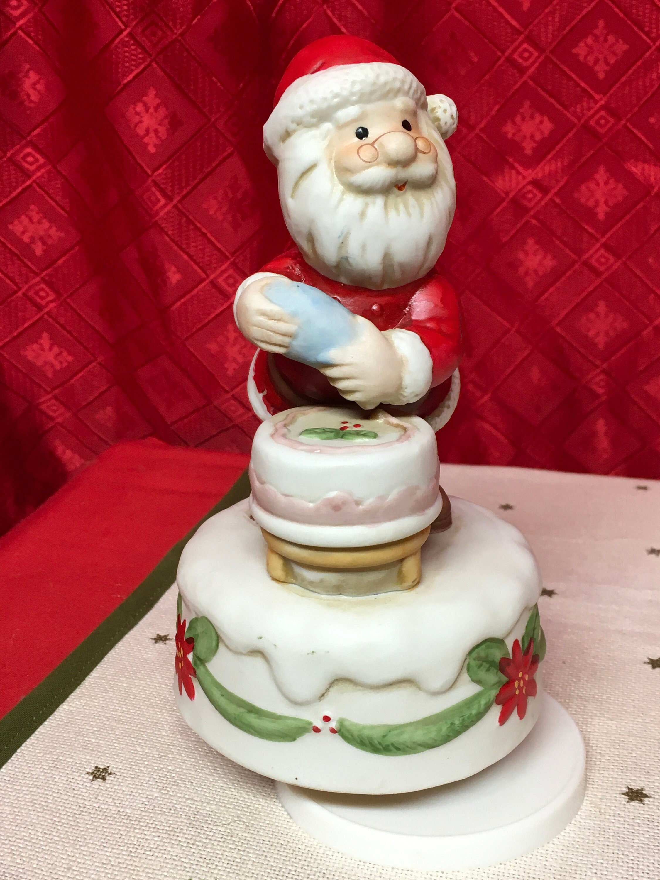 Vintage Santa Claus Music Box - Etsy