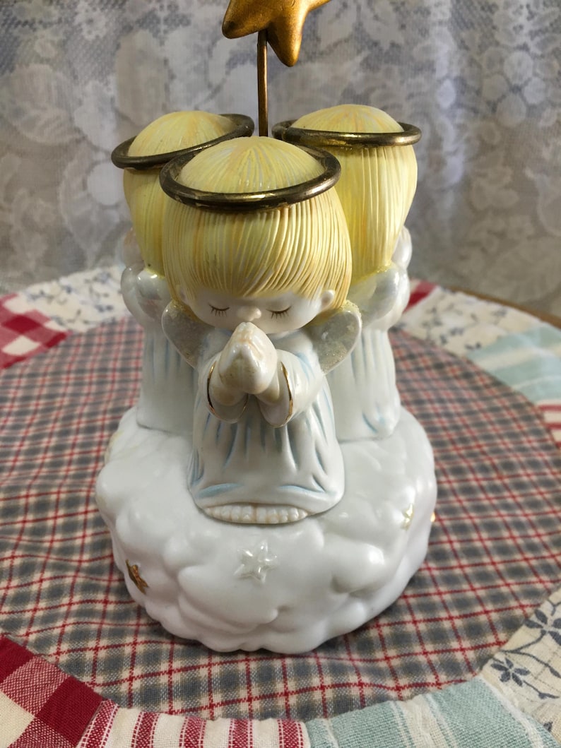 Three Praying Angels Music Box - Etsy