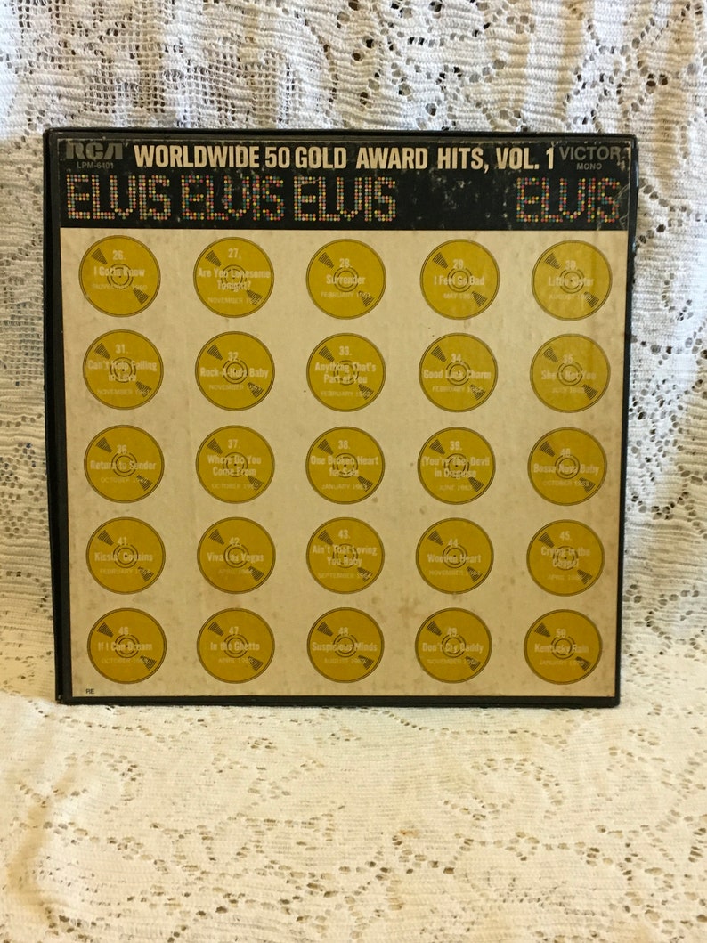 Elvis Presley 4 Record Album Boxed Set - Etsy