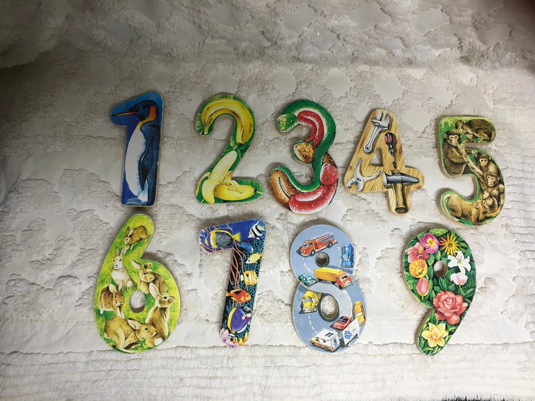 Wood Number Puzzle Pieces for Crafting - Etsy